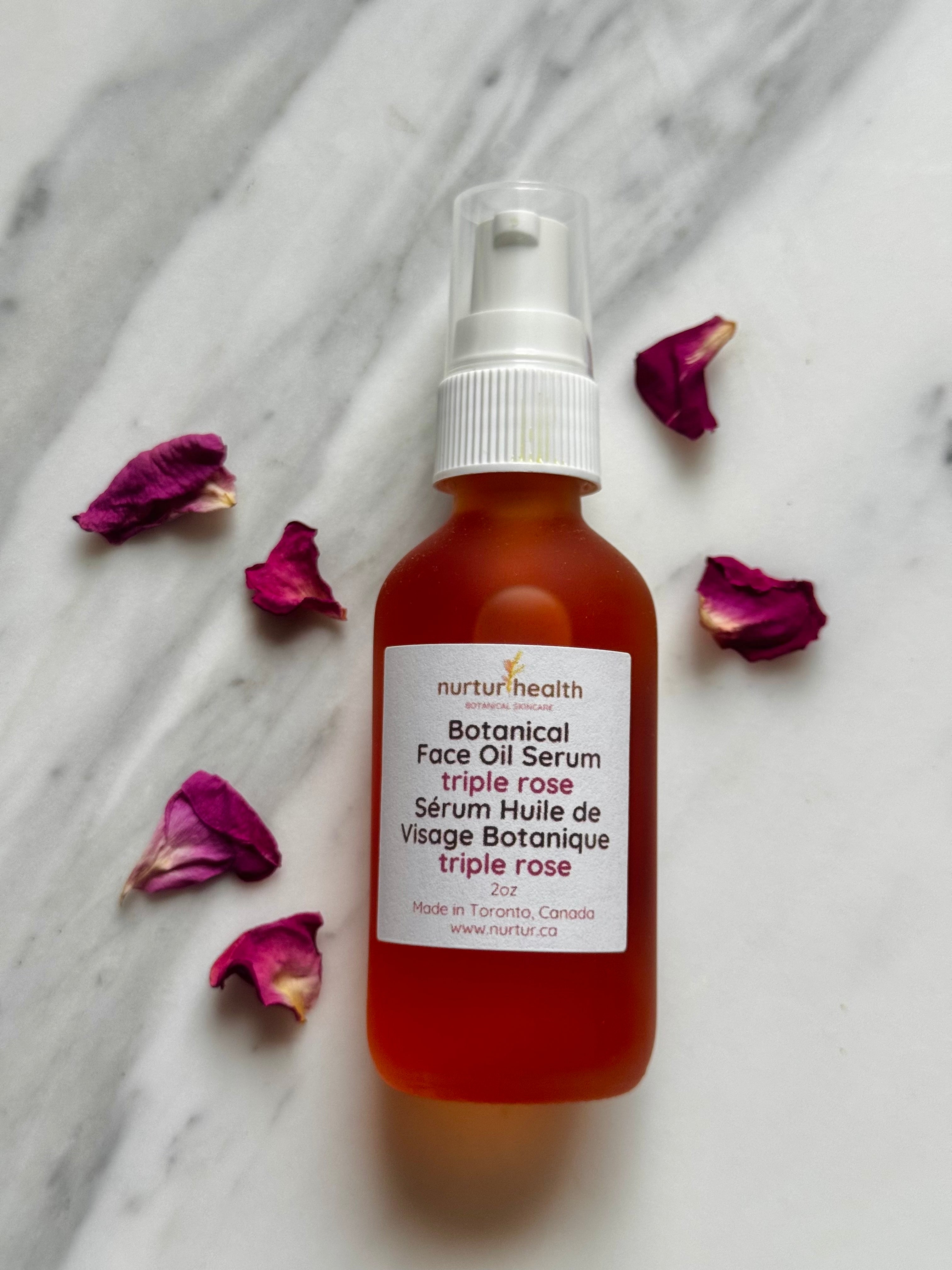 Botanical Face Oil Serum Triple Rose – Nurtur Health