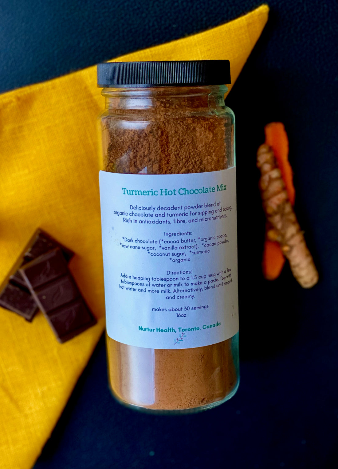 Turmeric Hot Chocolate Mix – Nurtur Health